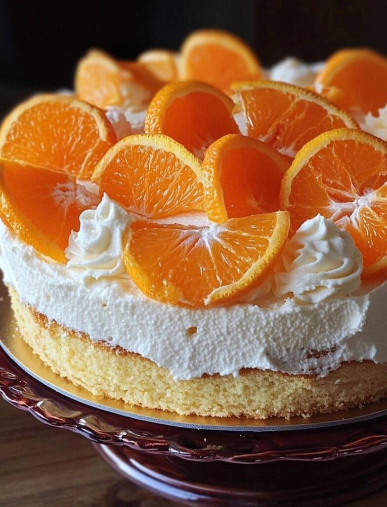 Orange Crush Poke Cake