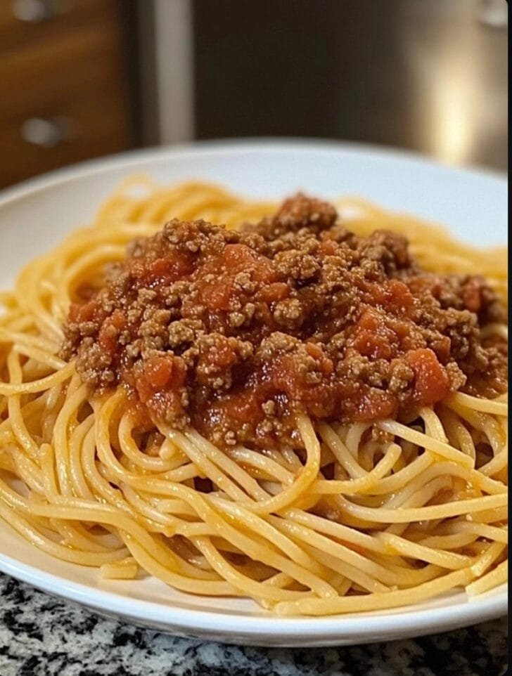 Simple Spaghetti Bolognese