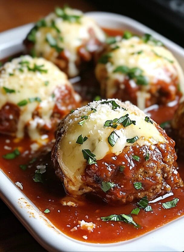 Cheese Stuffed Meatballs