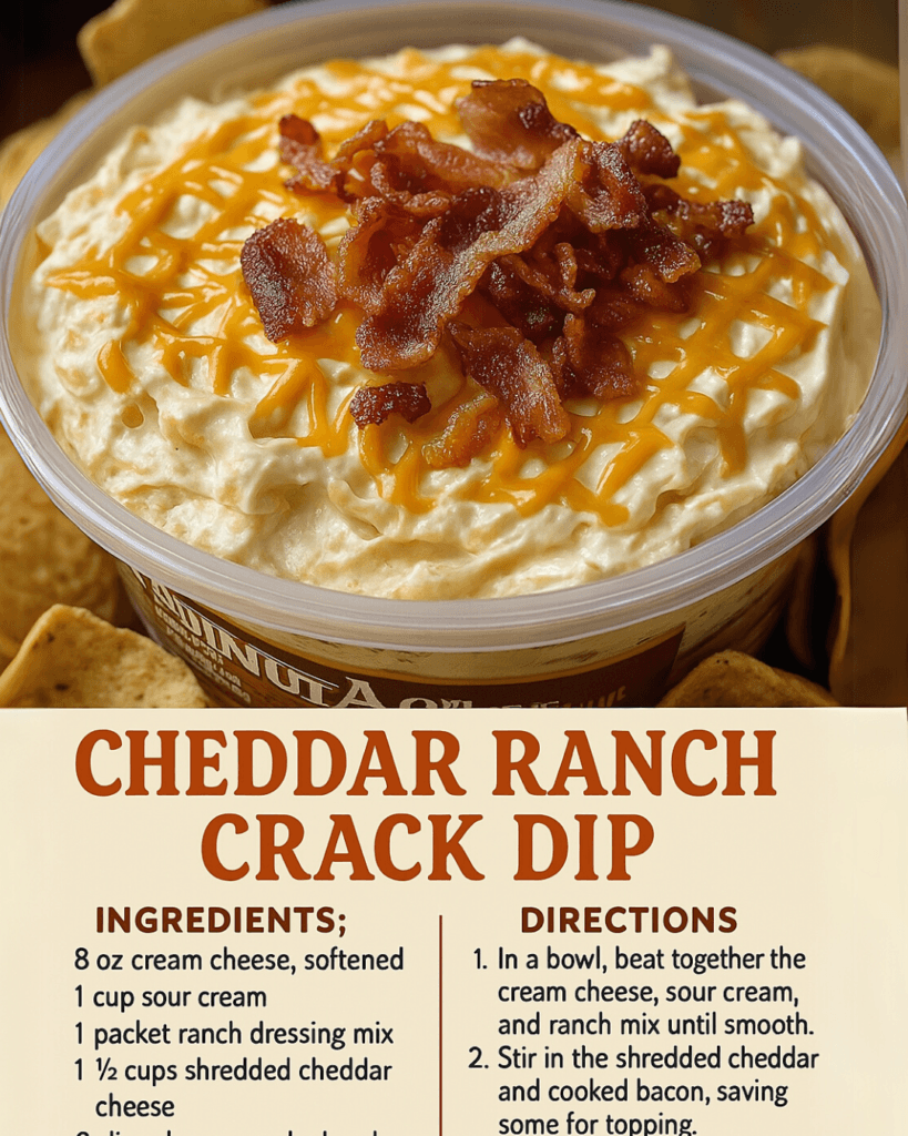 Cheddar Ranch Crack Dip – Choose a recipe